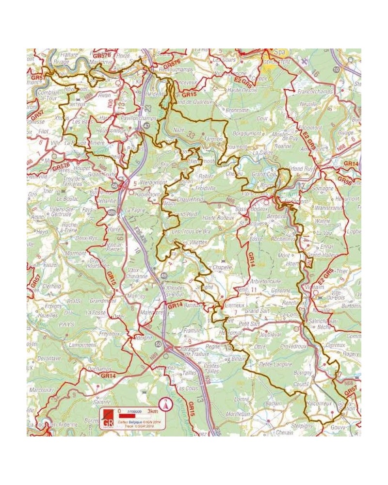 GRP 571 Tour des Vallées des Légendes - Amblève - Salm – Lienne